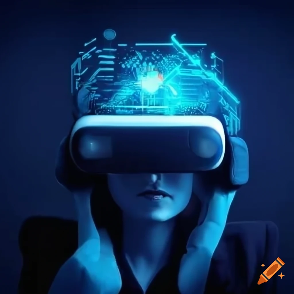 Visor of virtual reality with security and privacity