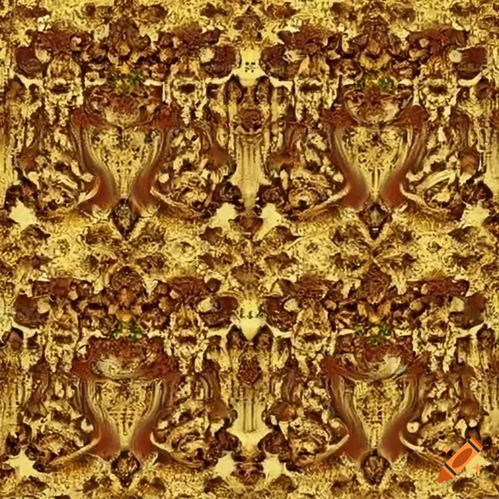 Beautiful gold pattern texture on Craiyon