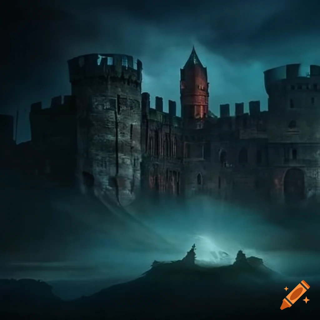 Dark fantasy, epic castle called carlisle fortress