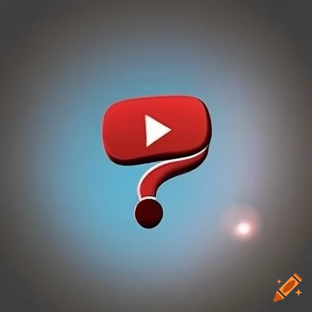 Youtube logo have a human brain and containYou image of a question mark ...