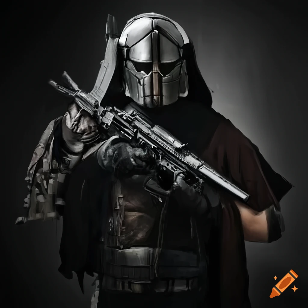 Futuristic greek soldier