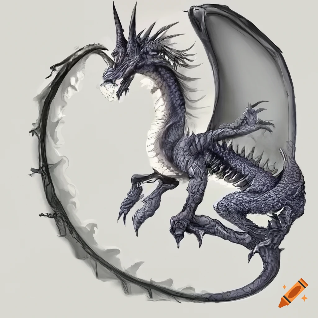 Dragon designs, high resolution on Craiyon