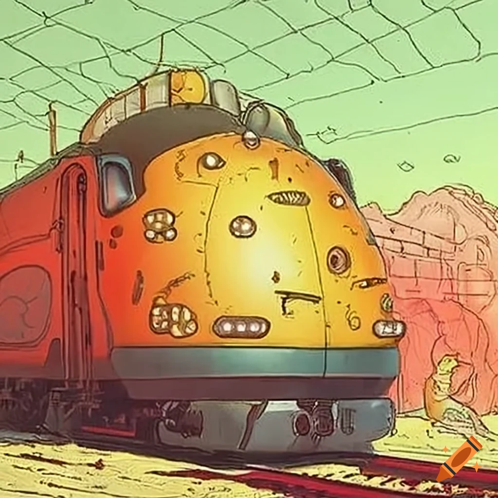 Moebius train art
