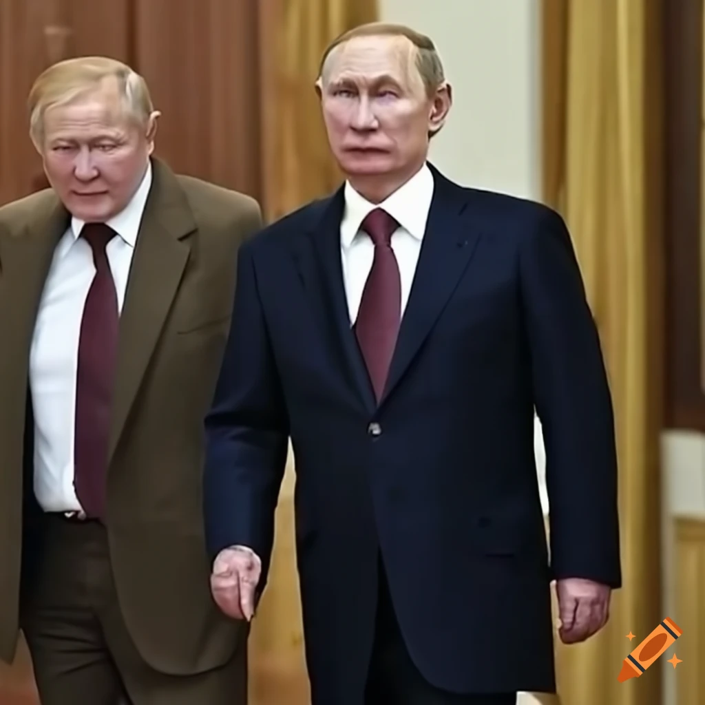 Putin with tramp on Craiyon