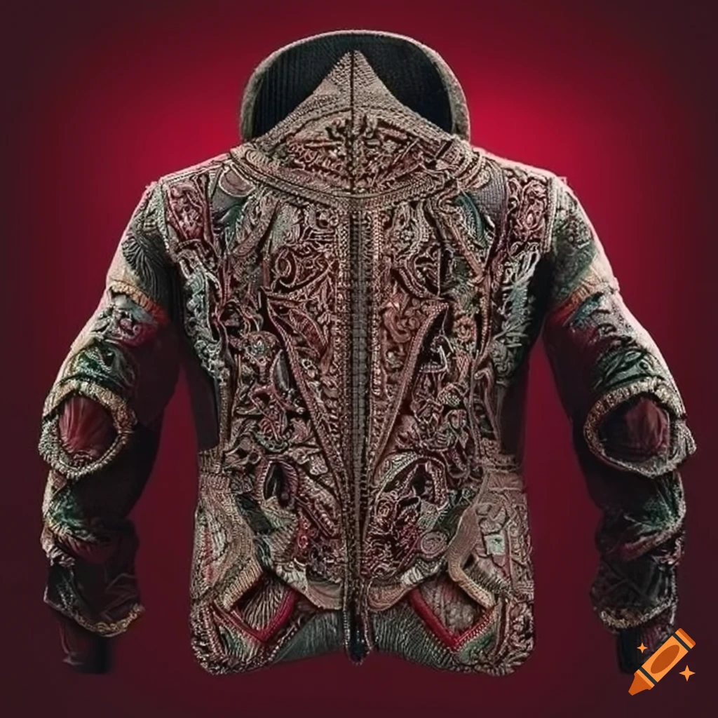 Embraided designs for jacket