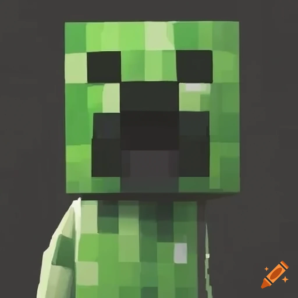 Horror version of a minecraft creeper