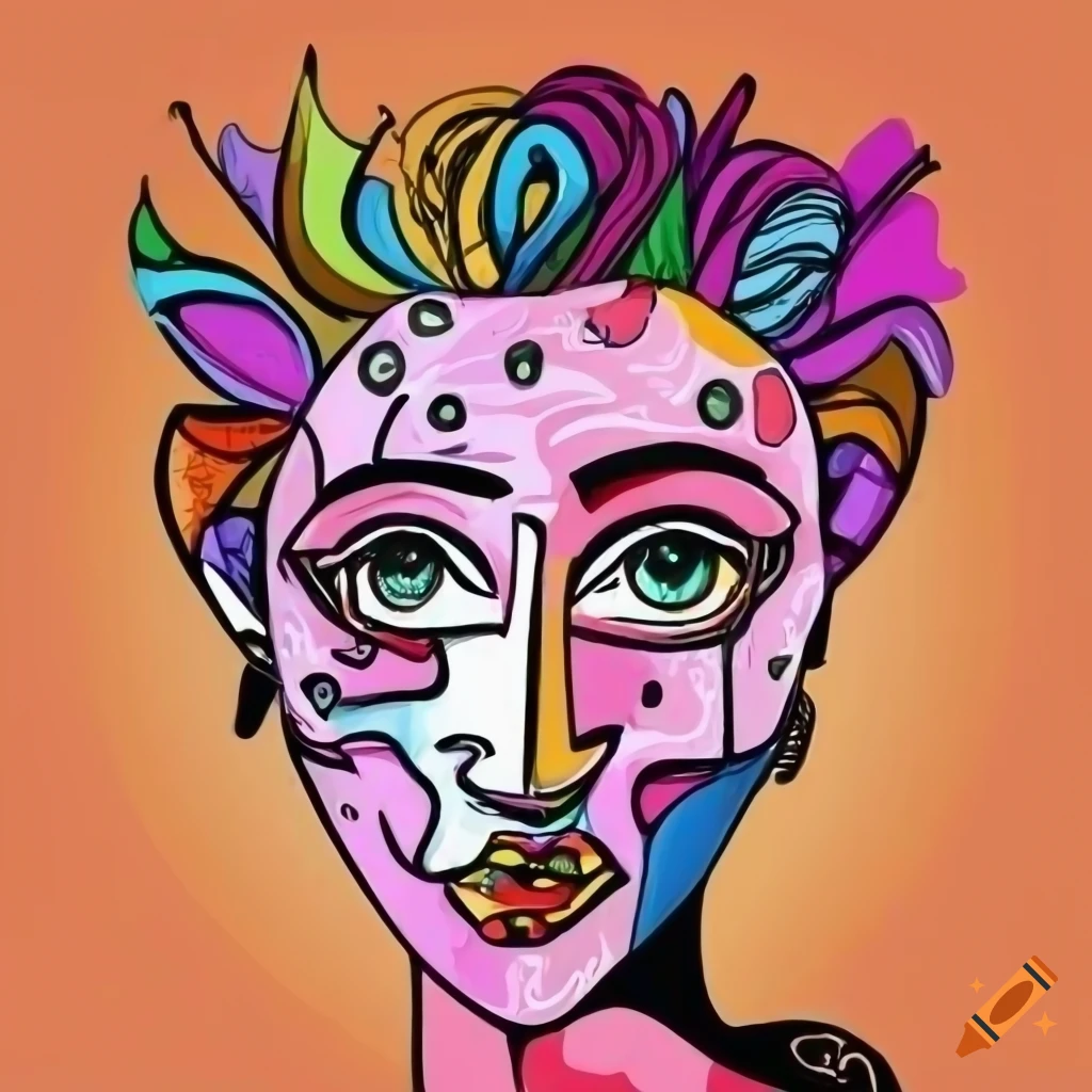 Trippy Art Drawings Faces