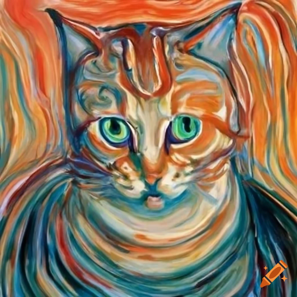 Cat father by edvard munch