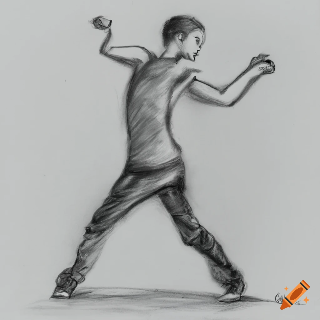 Dancer Pencil Drawing