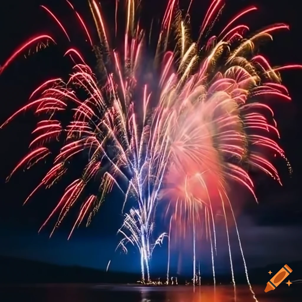 Fireworks in the sky