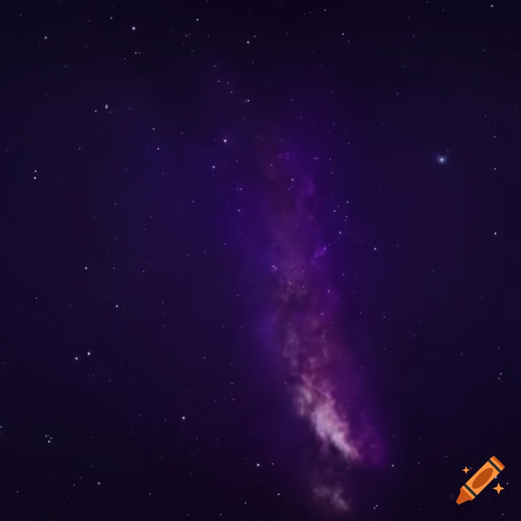 Purple dreamscape meteor shower on Craiyon