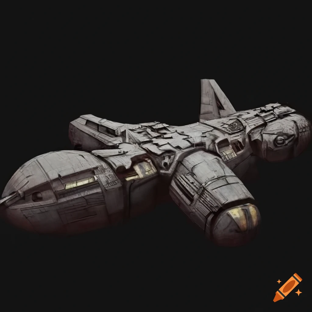 Scifi brutalist soviet spaceship on Craiyon