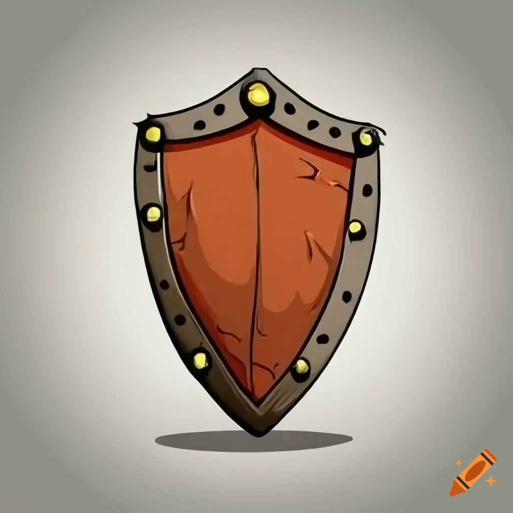 Cartoon fantasy shield on Craiyon