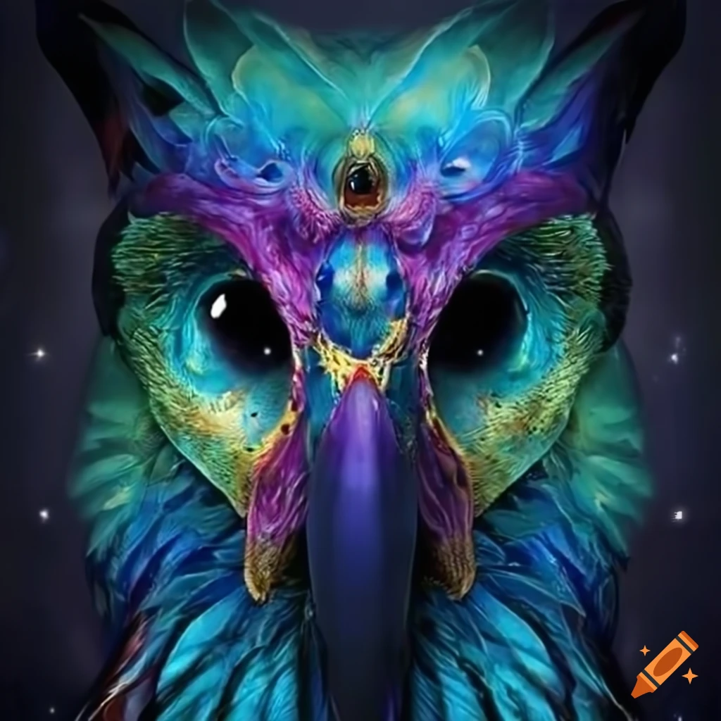 Awe-inspiring Celestial Jay, portraying their avian-humanoid form ...