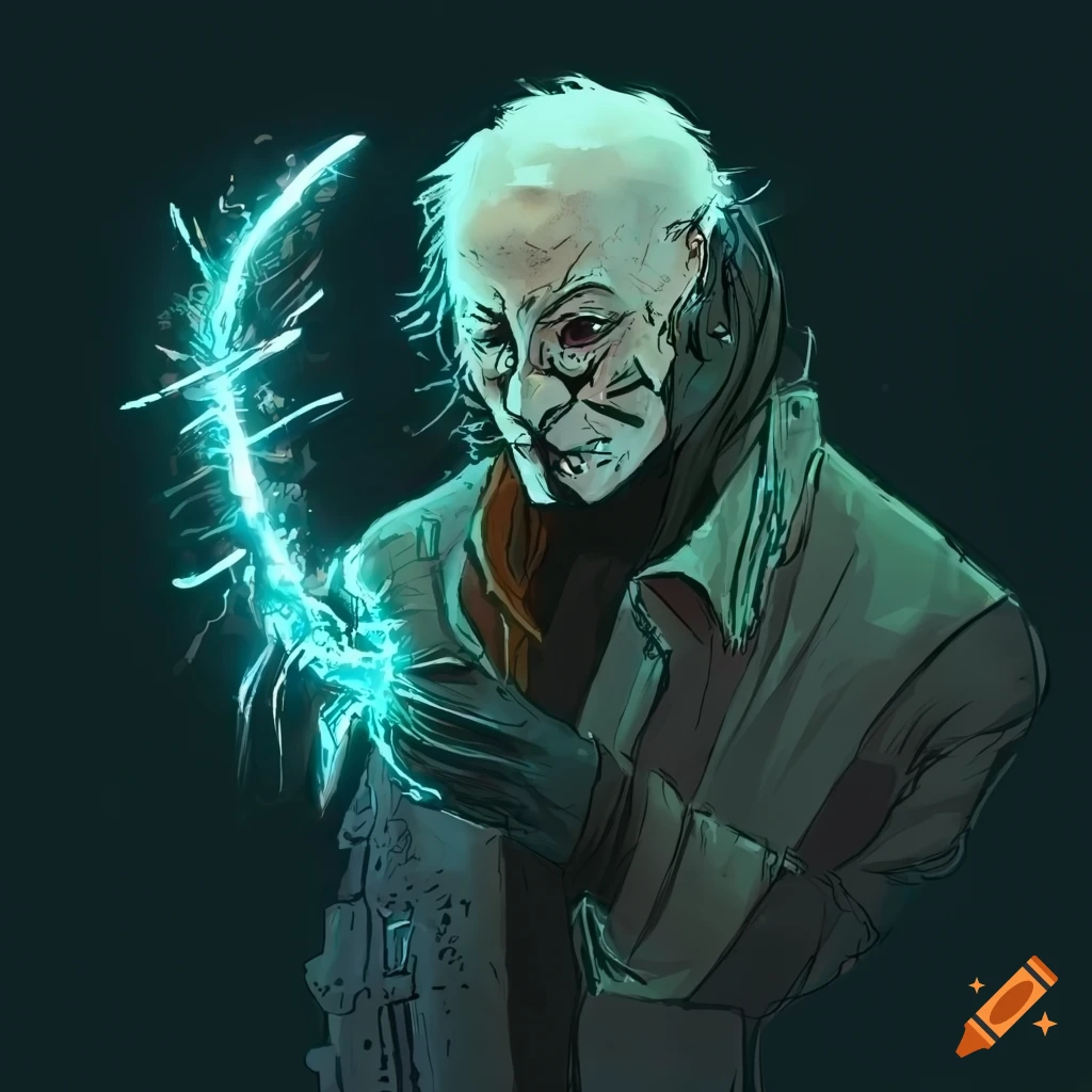 Charles Vess art style, cyberpunk hacker character on Craiyon