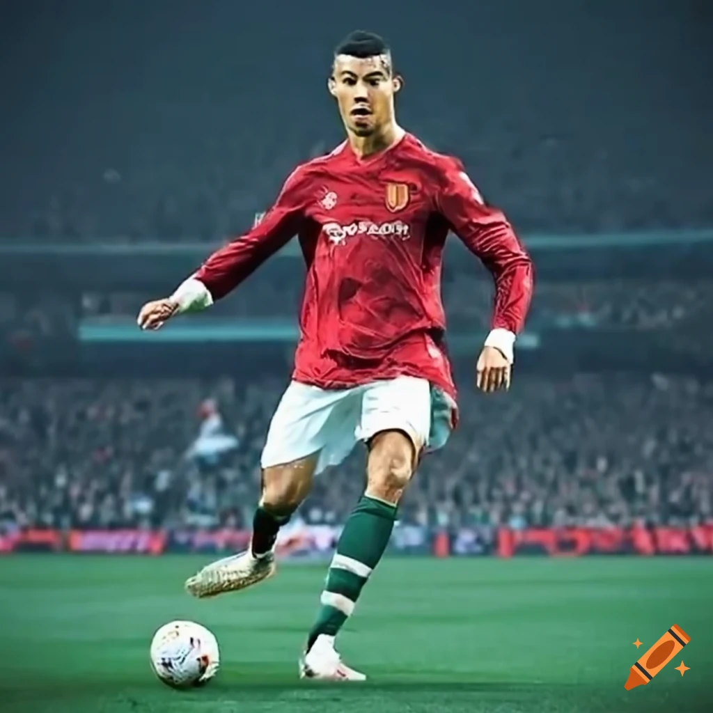 Cristiano taking a free kick