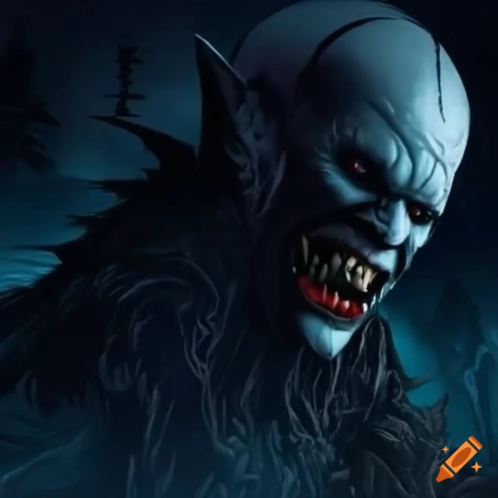 Terrifying vampire, hideous, scary on Craiyon
