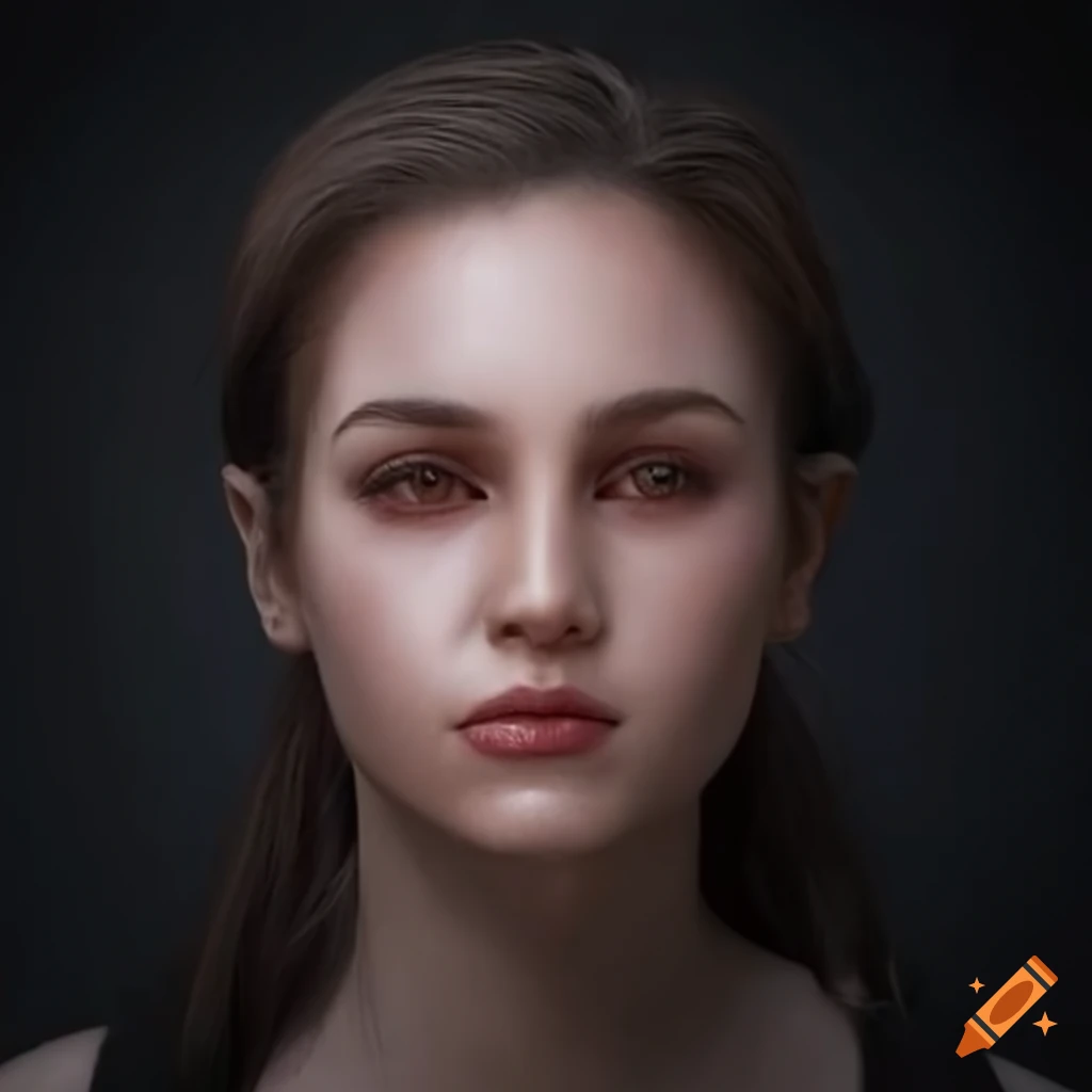 Young-woman's-head-full-sized-hyper-realistic on Craiyon