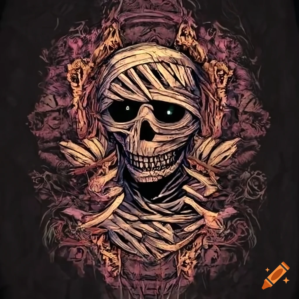Mummy deathcore shirt design