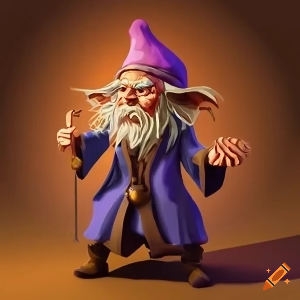 Eccentric gnome wizard
