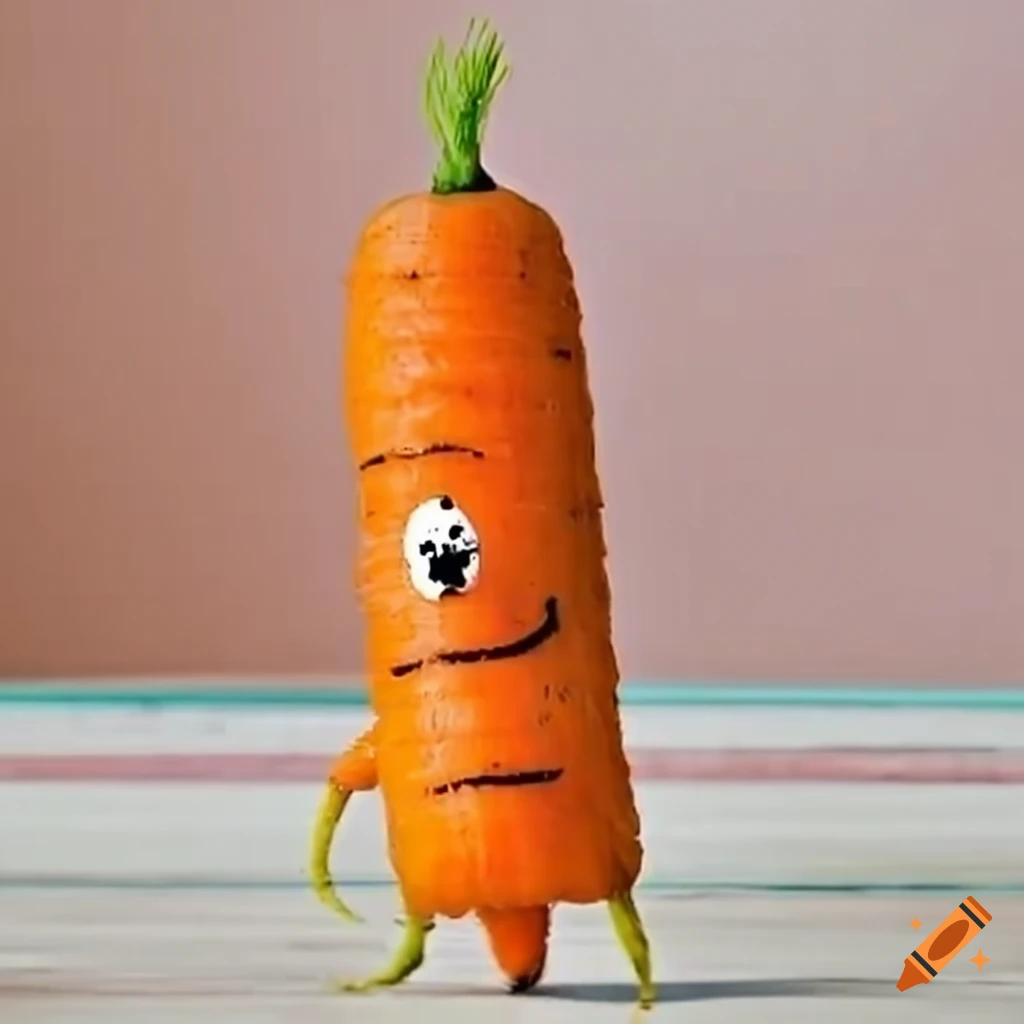 Carrots are dancing happily on Craiyon