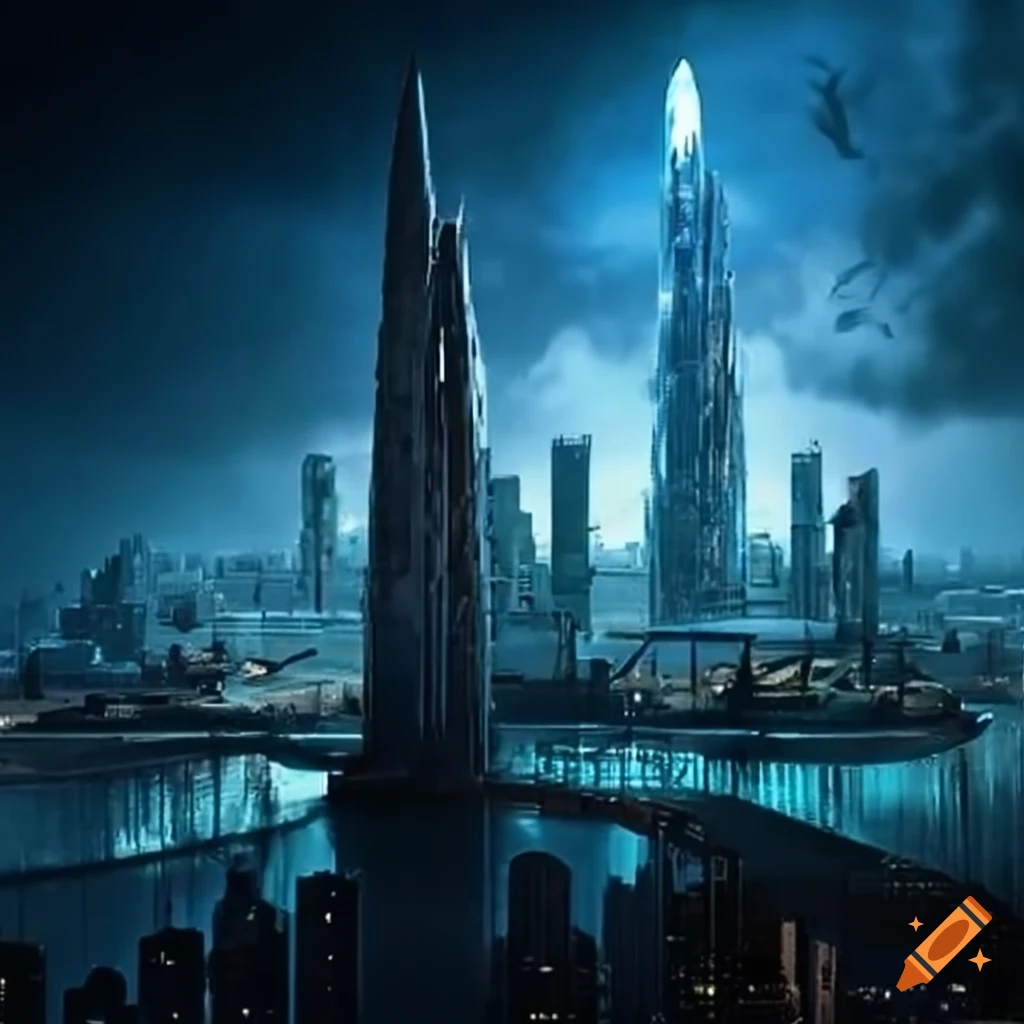 A future city on Craiyon