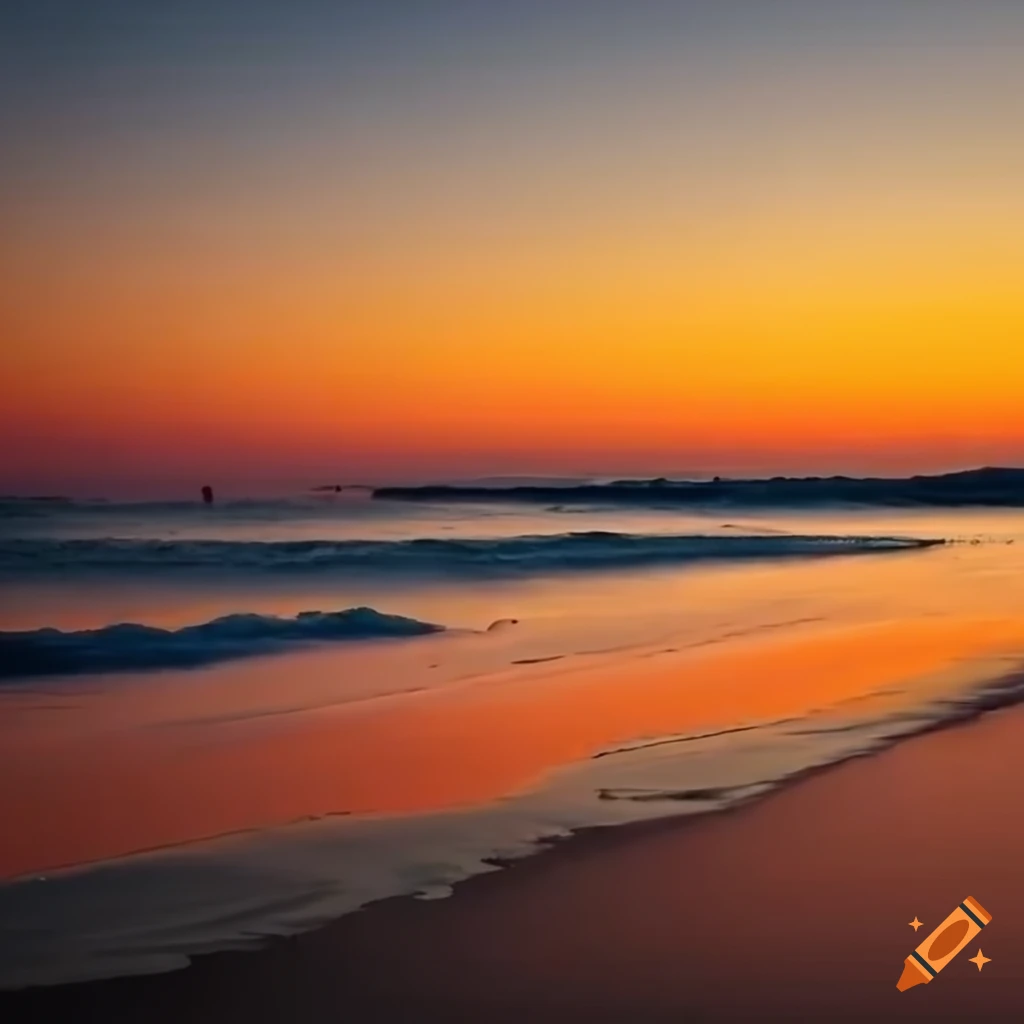 Sea sunset beach sand light tree trees