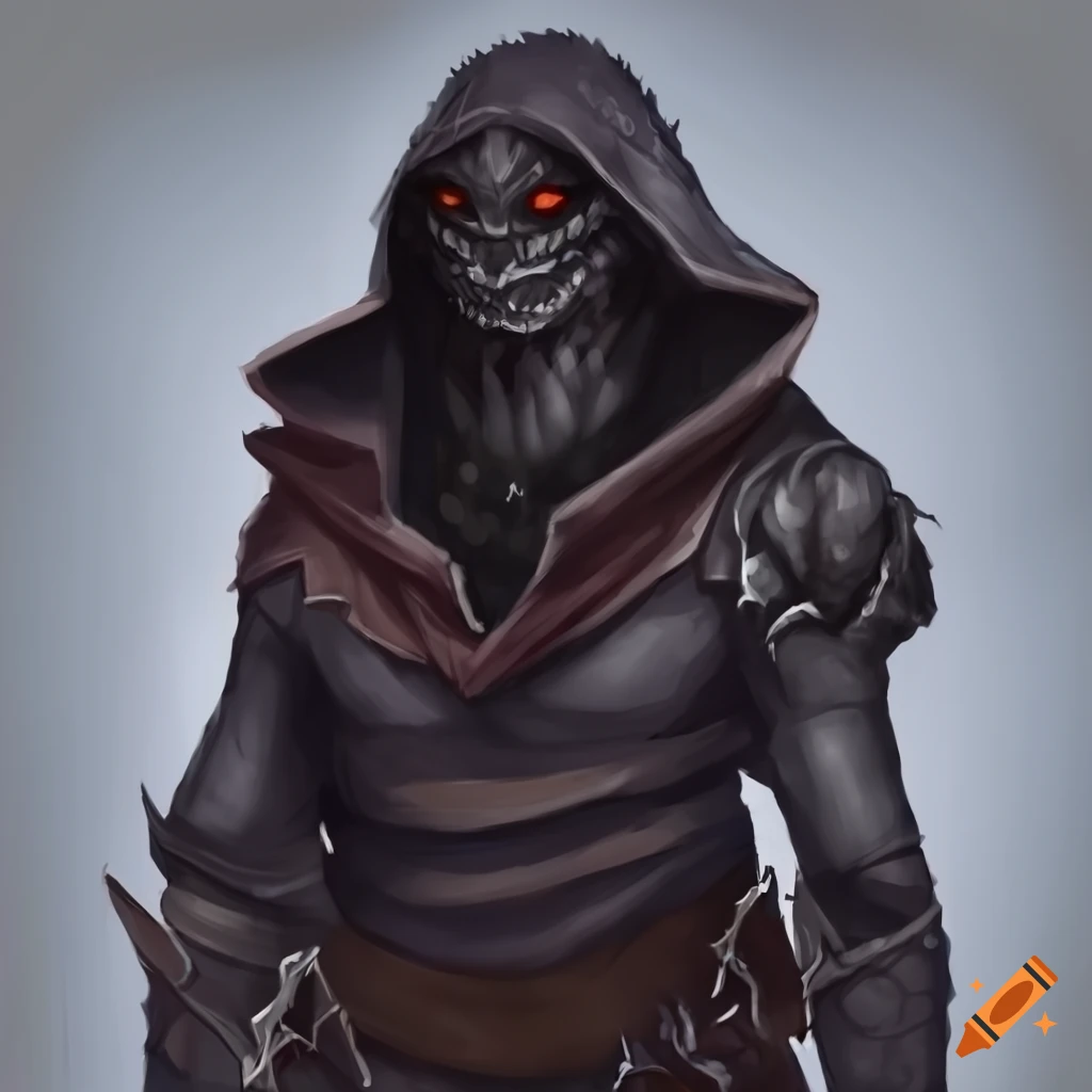 Dandd Black Dragonborn