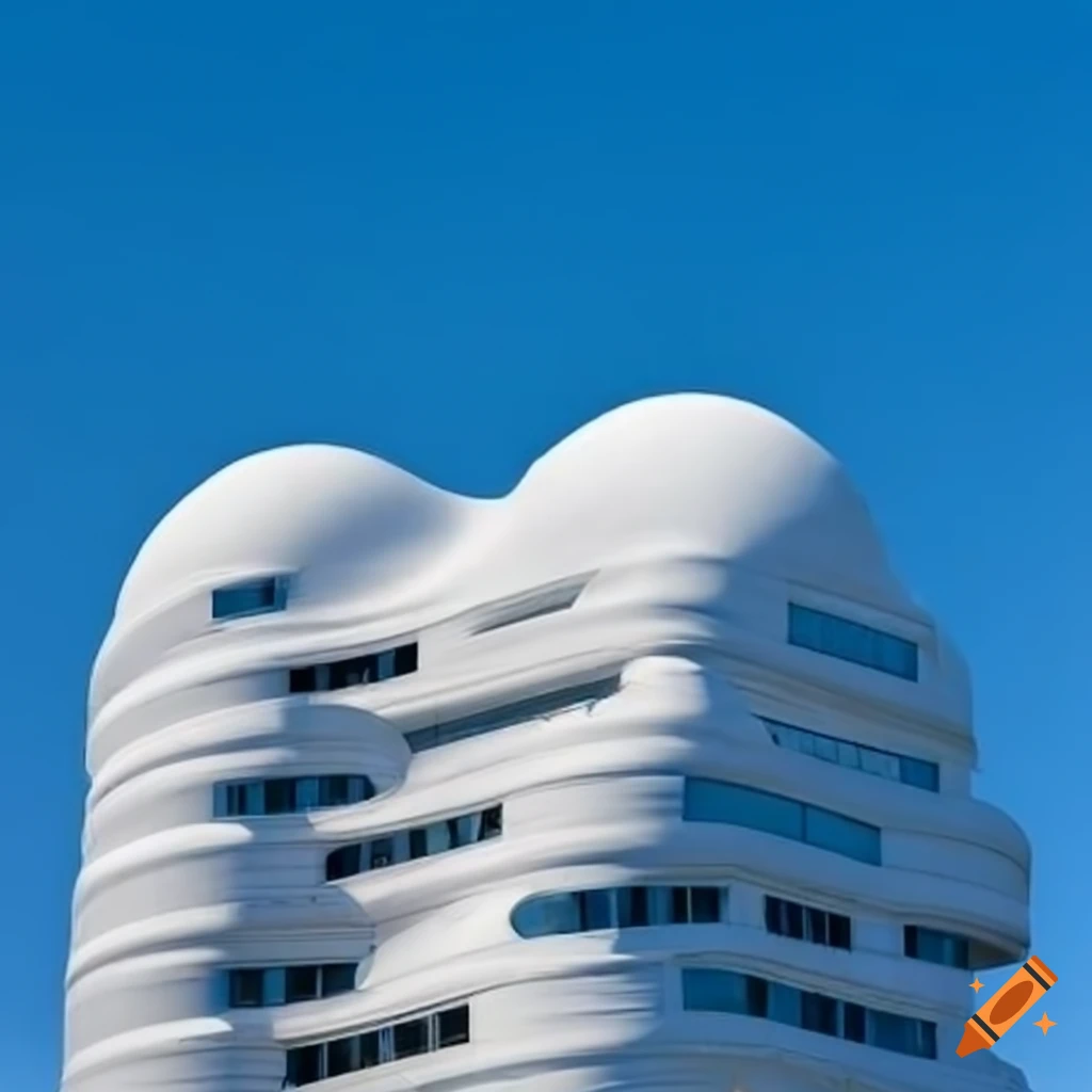 A cloud-shaped building