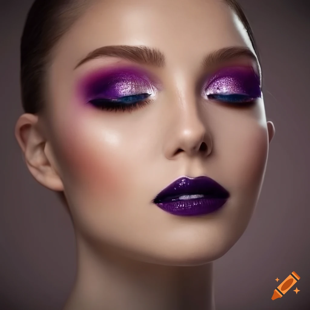A beautiful woman makeup realistic photographic style for cosmetic ...