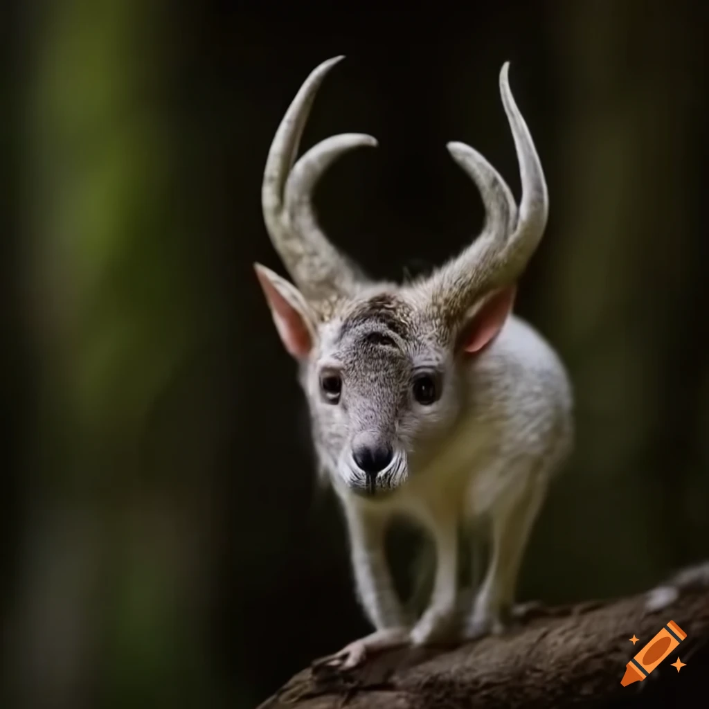 A cute fantasy bipedal forest creature inspired by both goats and ...