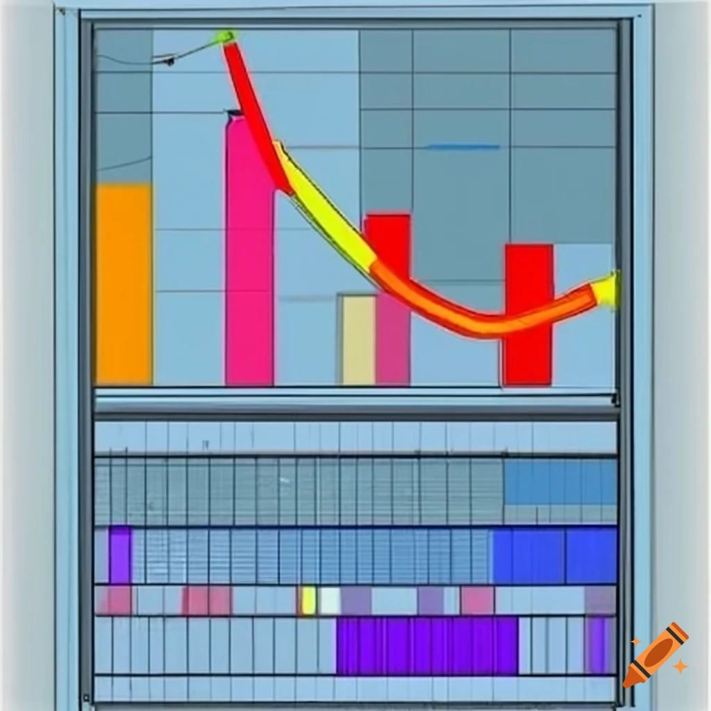 Building heights compared in a graph chart on Craiyon