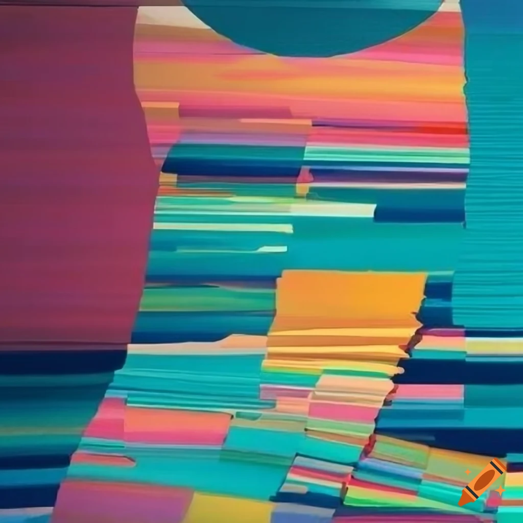 Colorful paper collage, abstract, expresionism, henri mattise style ...