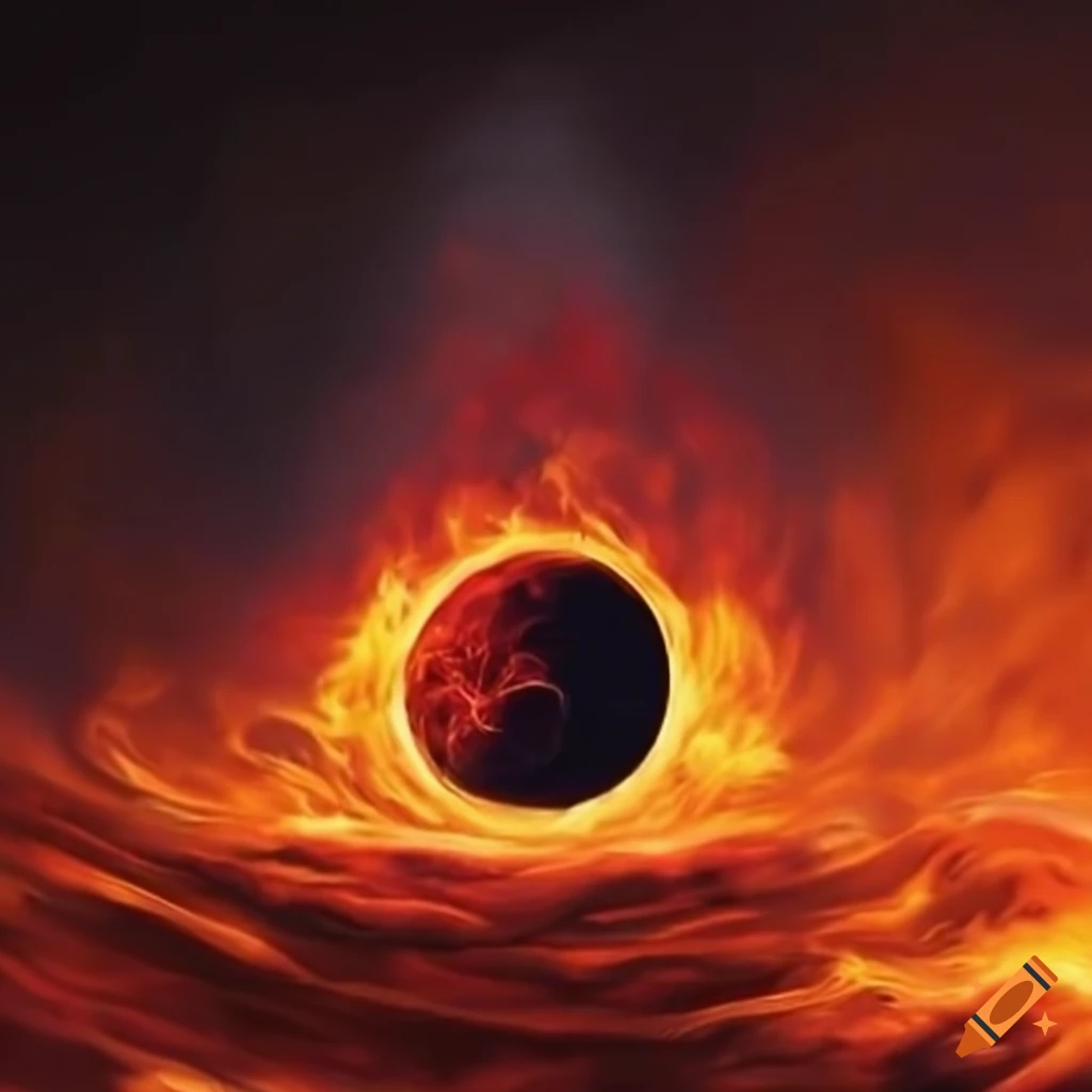 Rendition of a fireball on Craiyon