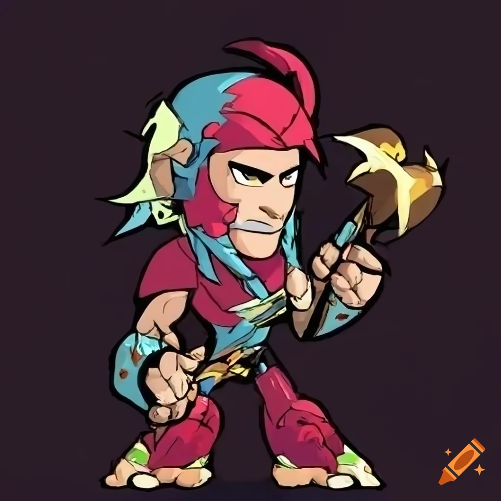 Wide brawlhalla game platform with no background on Craiyon