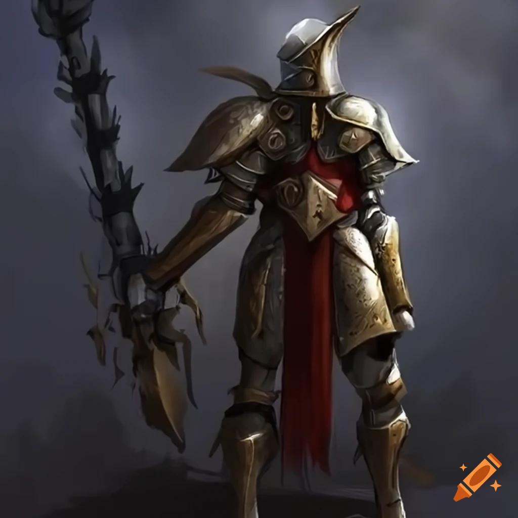 Heavy armored spike knight on Craiyon