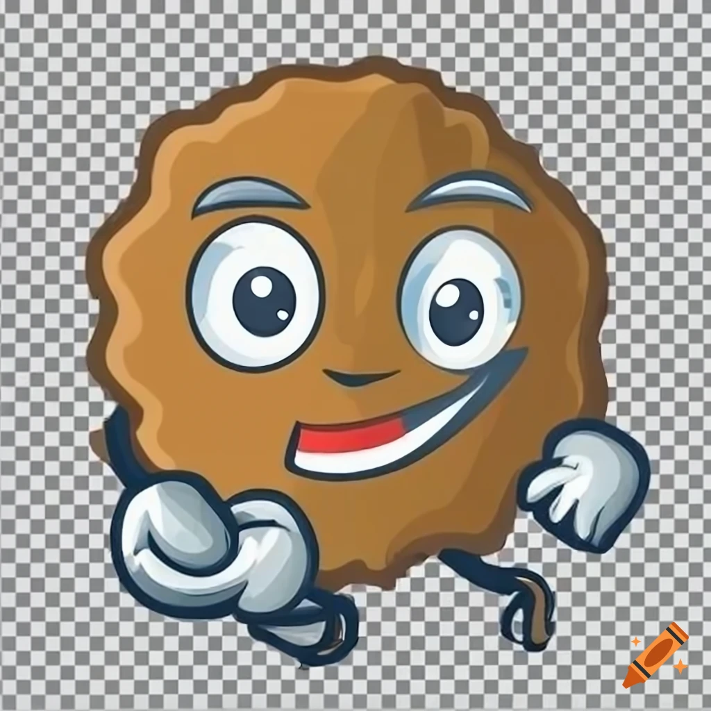 Background transparent falafel character party cartoon