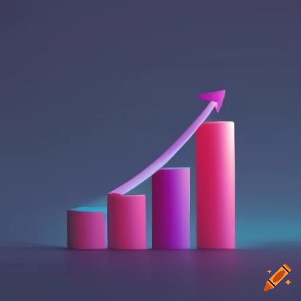 A graph of a sales forecast model for a startup blog, using magenta ...