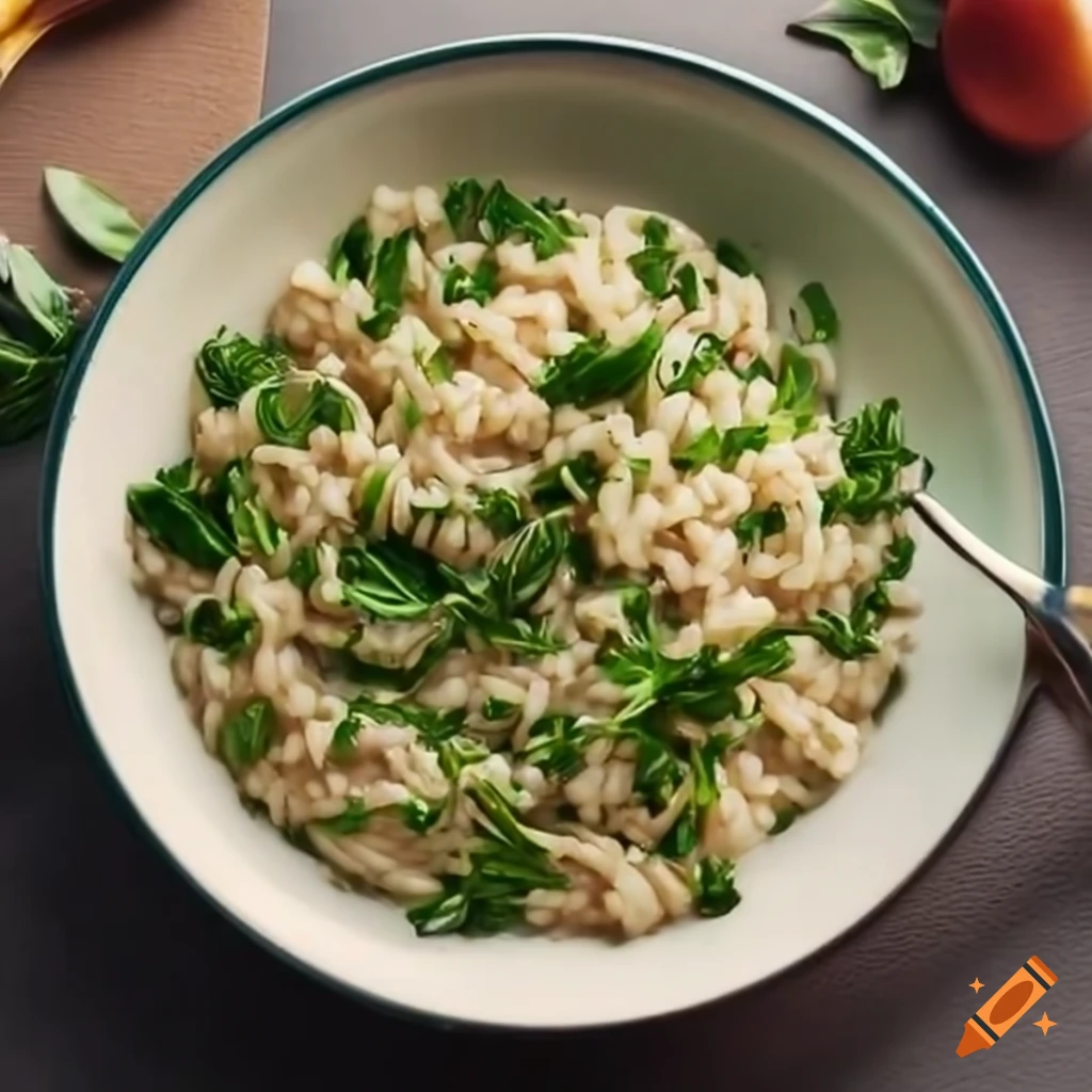 Homemade herb risotto on Craiyon