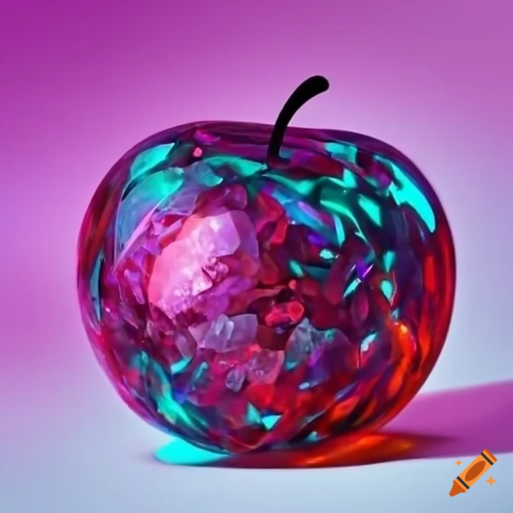 Chaos crystal apple on Craiyon