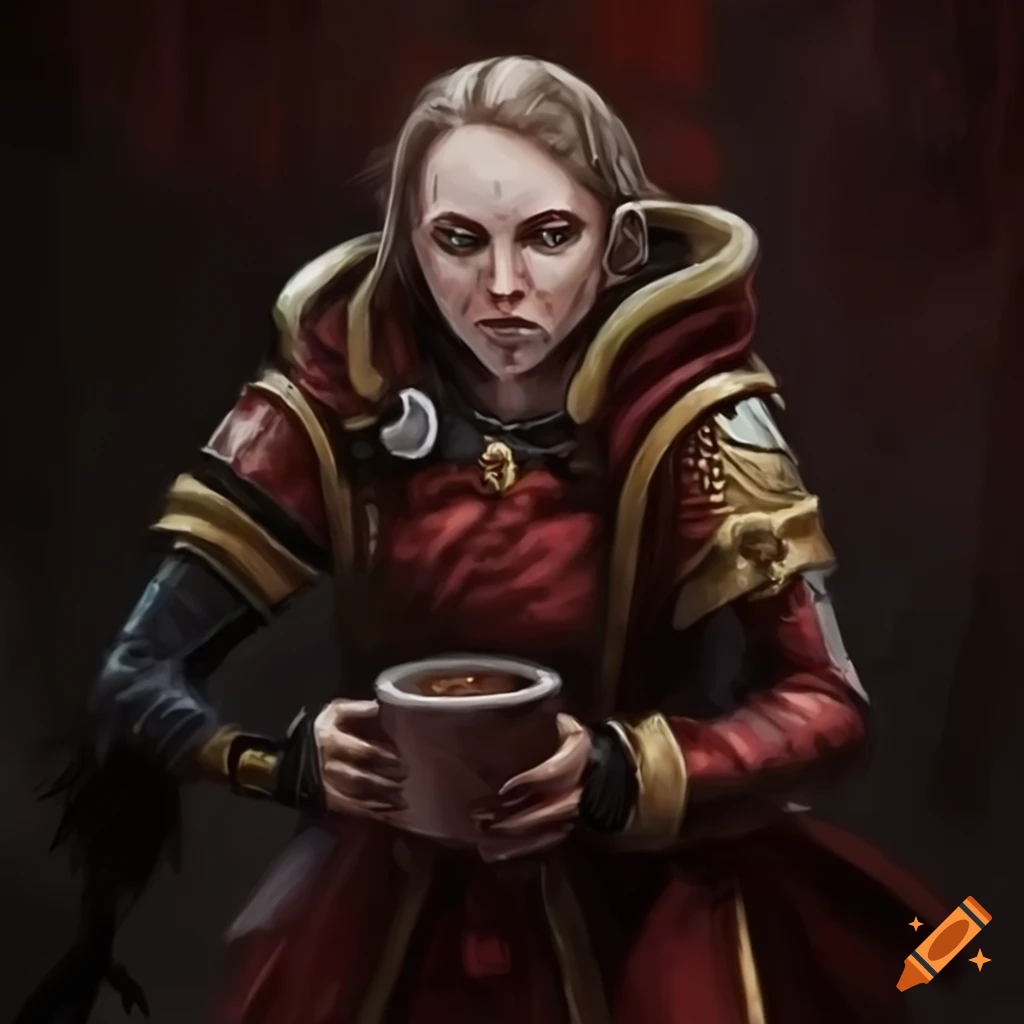 Warhammer 40k inquisitor in inquisitorial pyjamas with a mug of cocoa ...