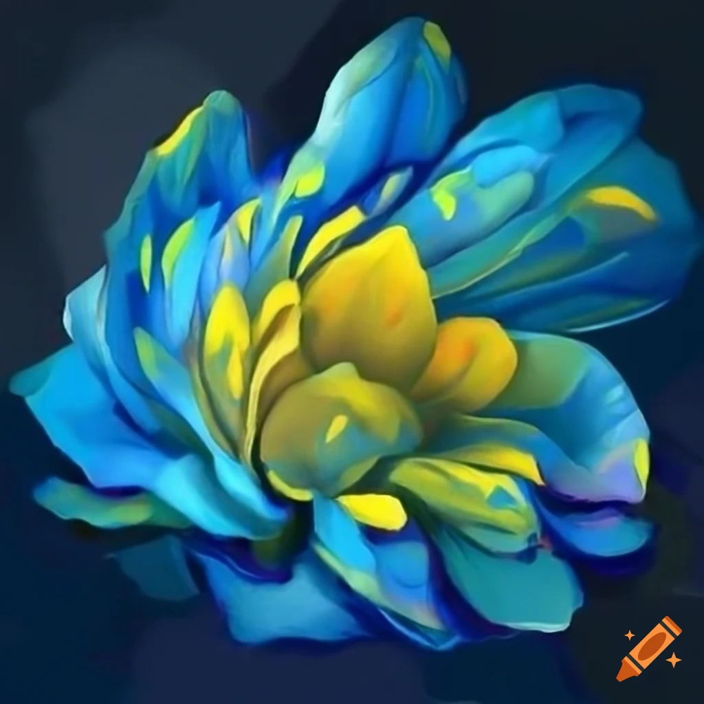 Blue and yellow flowers