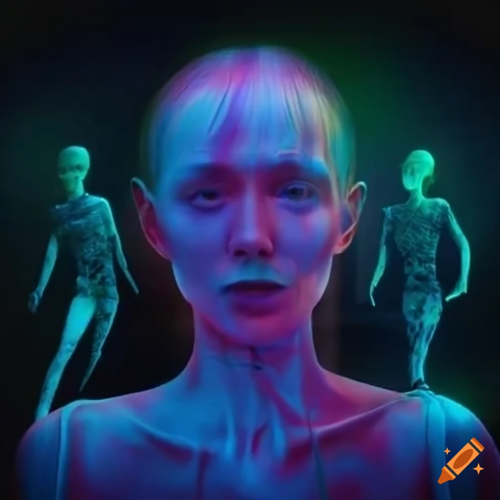 Human holograms on Craiyon