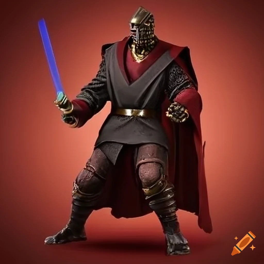 Mace windu fusion akuma as black roman praetorian guard with red sword