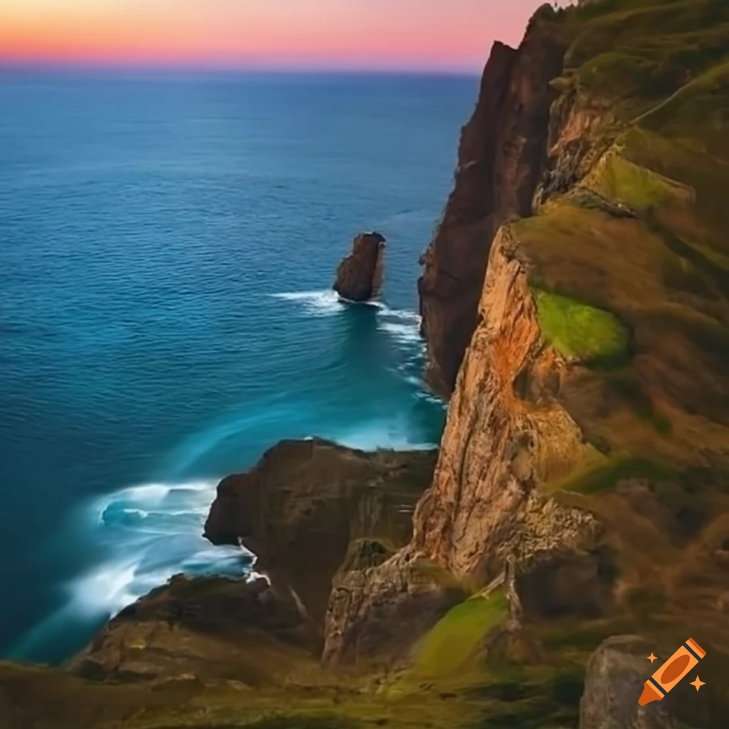 Beautiful cliffside landscape