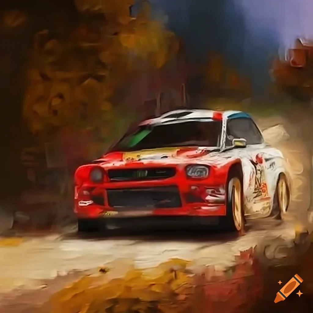 Modern rally car