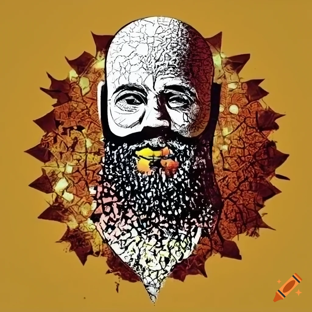 Bald Brazilian man with beautiful beard and bling, masculine, in party ...