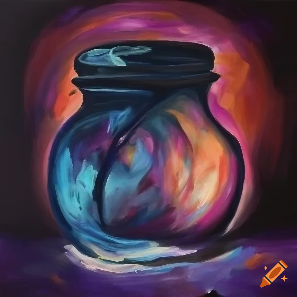 Soul jar, painting on Craiyon