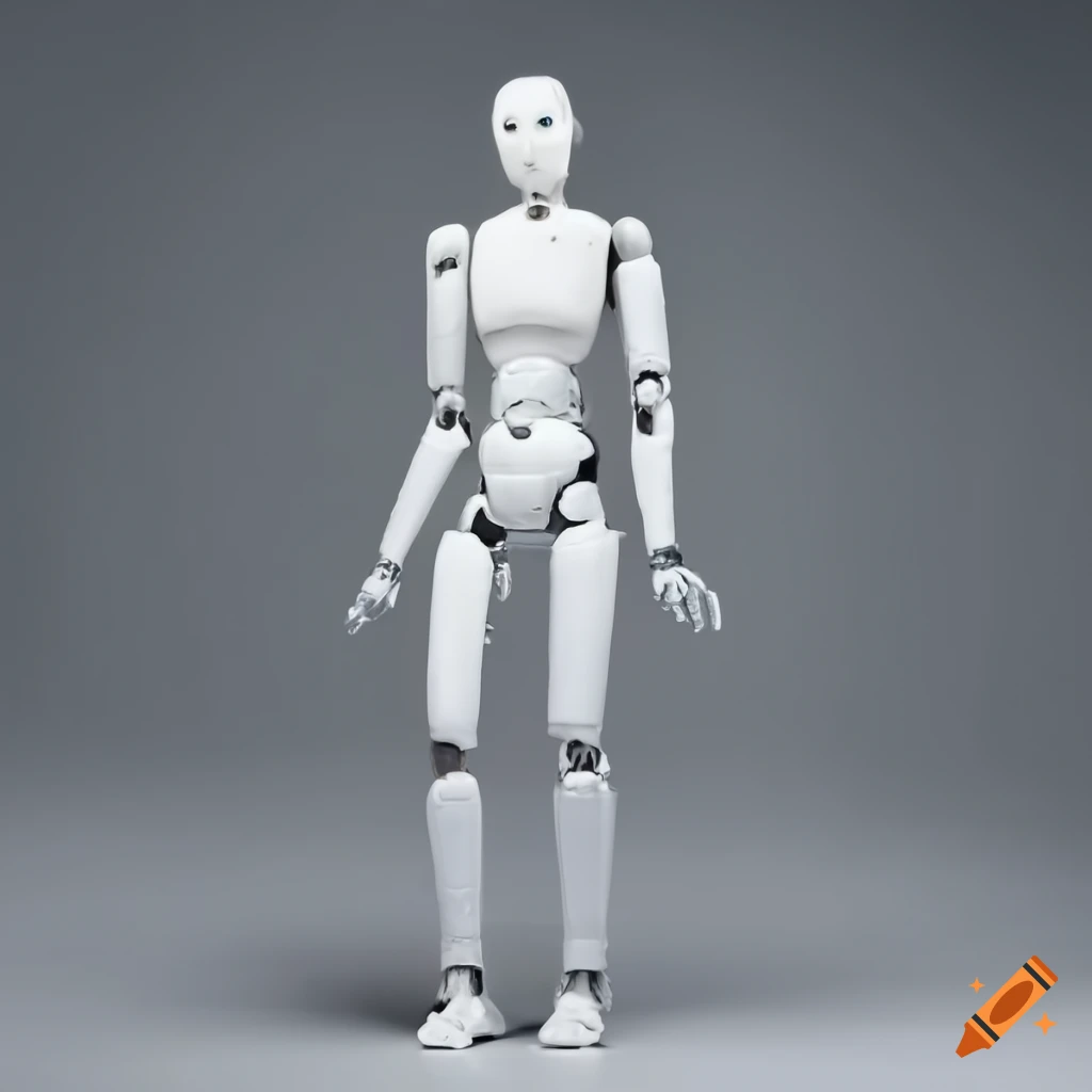 White action figure body humanoid robots