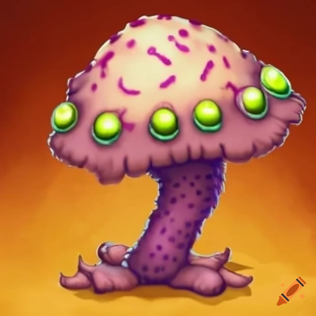 My singing monsters bone-fungus on Craiyon